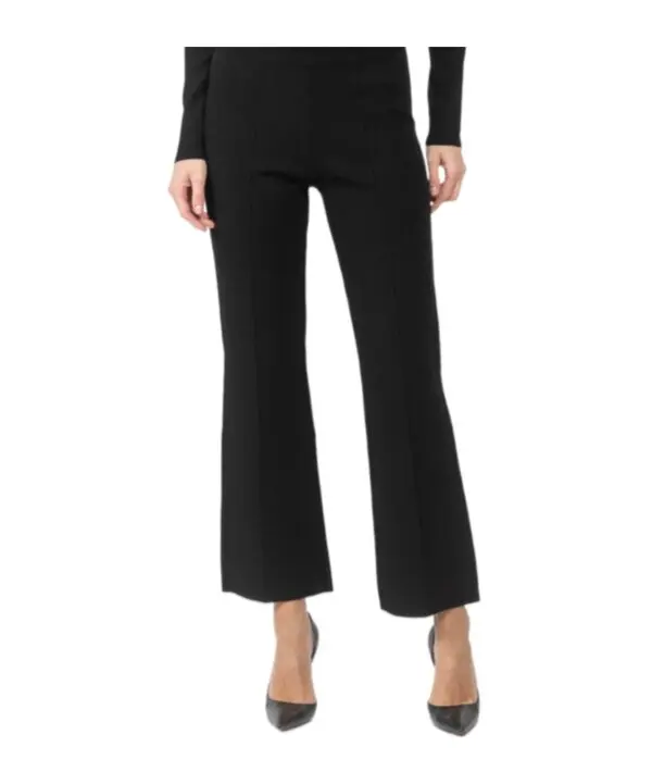 Veronica Beard Flared Ankle Length Pants With Pleated Front