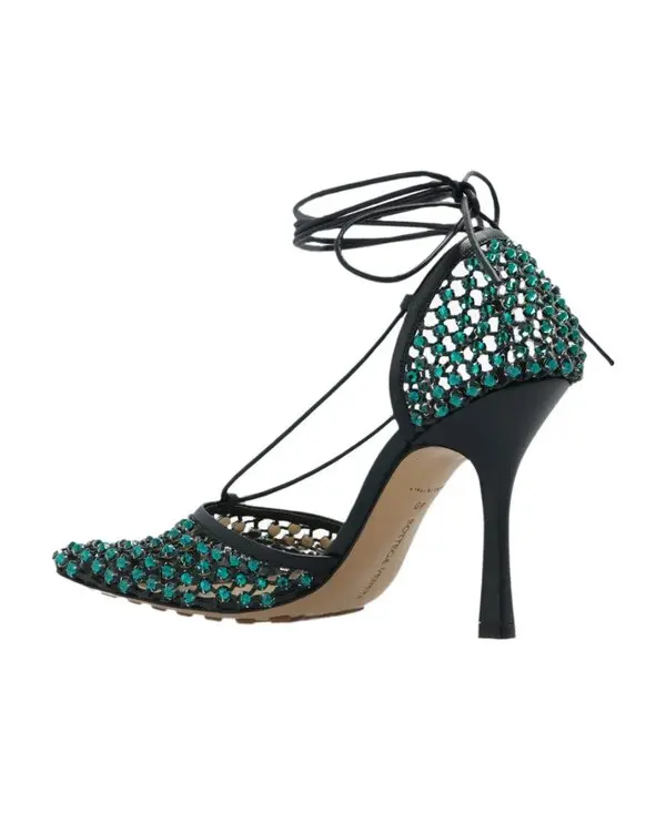 Bottega Veneta Sparkle Stretch Sandals