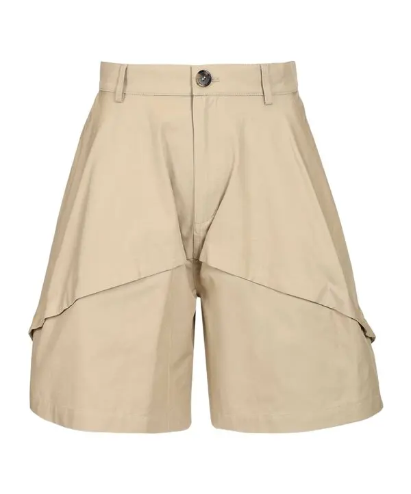 Loewe Draped Patchwork Shorts - Light Brown