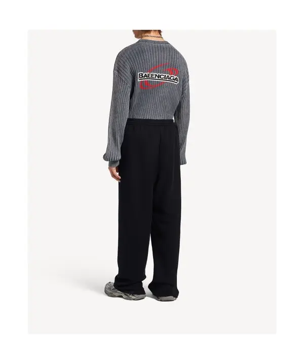 Balenciaga Elastic Waist Wide-leg Sweatpants