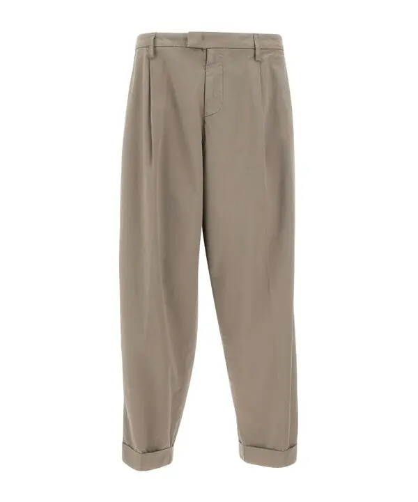 DONDUP Cropped Pleated Trousers