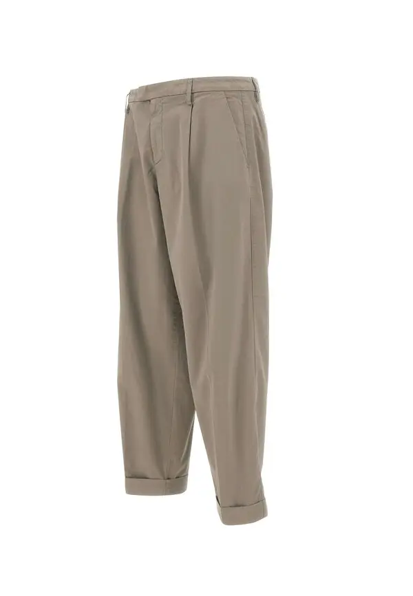 DONDUP Cropped Pleated Trousers
