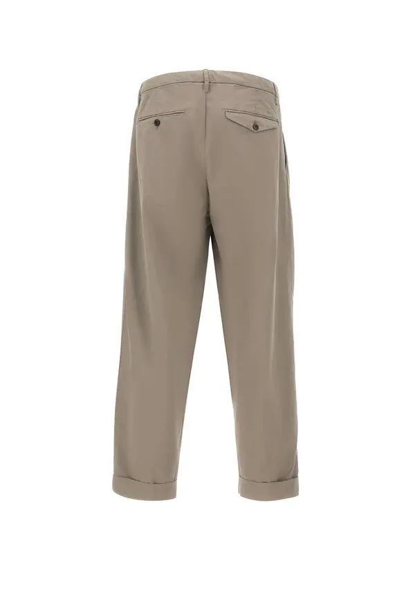 DONDUP Cropped Pleated Trousers