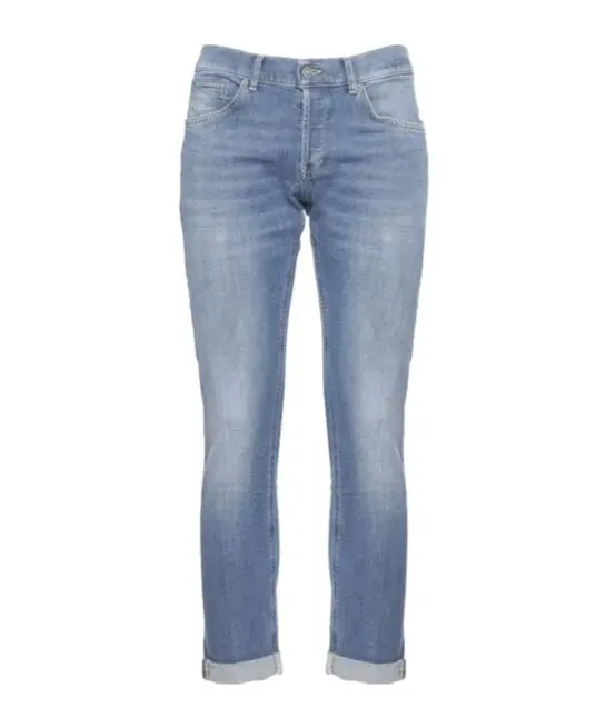 DONDUP Slim-fit Jeans With Button Detail - Blue