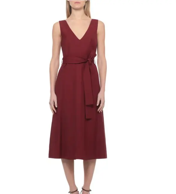 P.a.r.o.s.h Raisa Belted Midi Dress