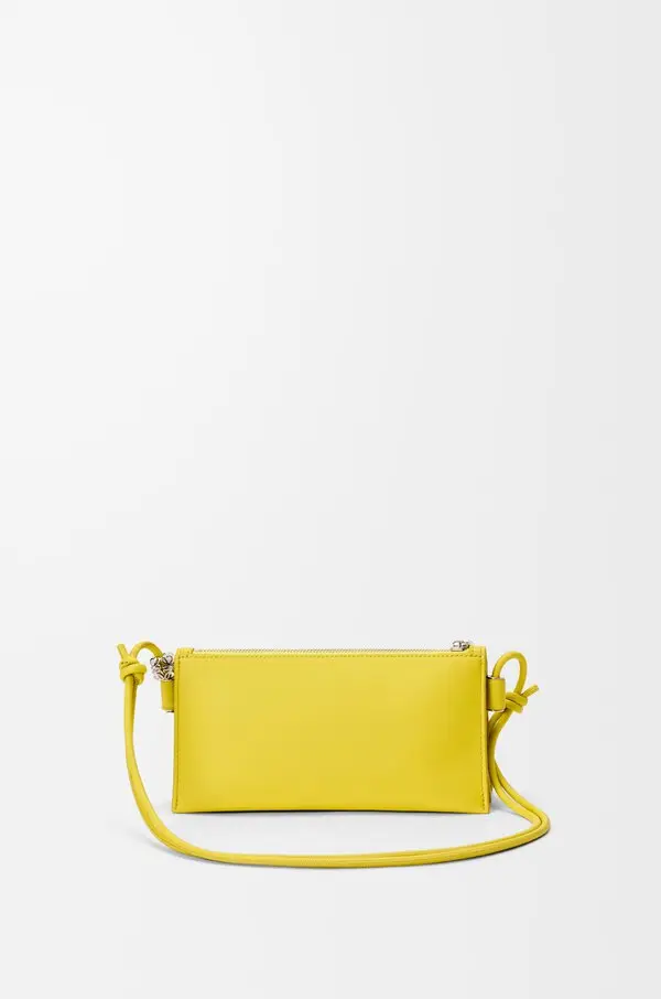 Loewe Joya Logo-lettering Shoulder Bag - Yellow
