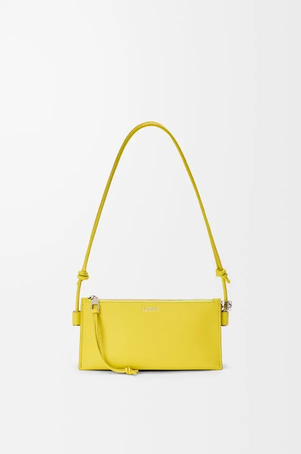 Loewe Joya Logo-lettering Shoulder Bag - Yellow