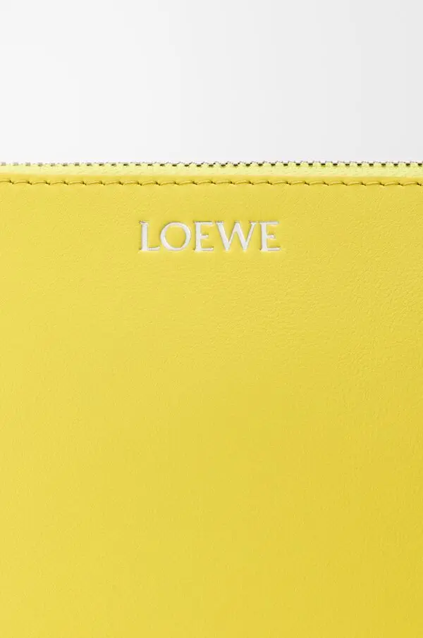 Loewe Joya Logo-lettering Shoulder Bag - Yellow