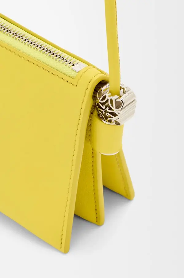 Loewe Joya Logo-lettering Shoulder Bag - Yellow