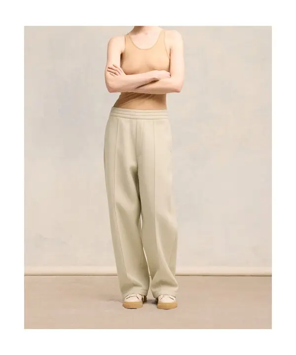 Ami High-waisted Pleated Trousers With Drawstring Waist