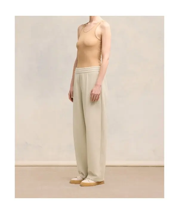 Ami High-waisted Pleated Trousers With Drawstring Waist