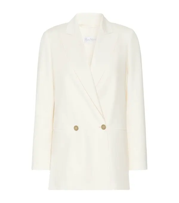 Max Mara Virgin Wool Blazer - Ivory