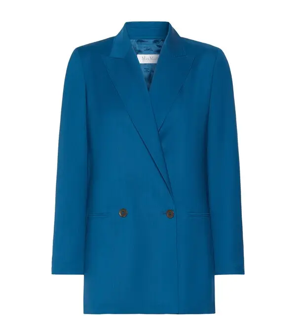 Max Mara Virgin Wool Blazer - Navy