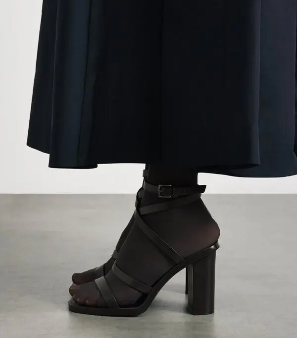 Max Mara Leather Heeled Sandals