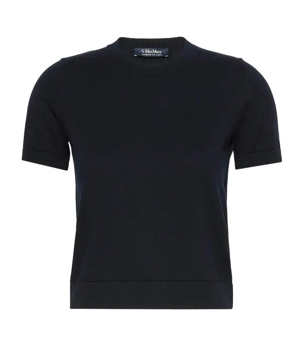 Max Mara Cotton-cashmere-silk Sweater - Navy