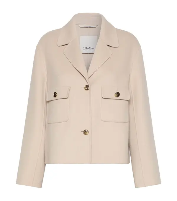 Max Mara Virgin Wool Short Jacket - Beige