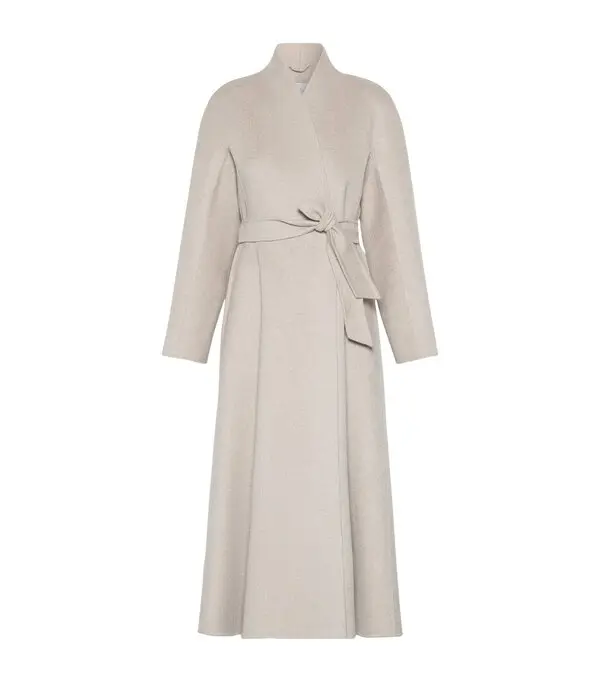 Max Mara Cashmere Wrap Coat - Beige