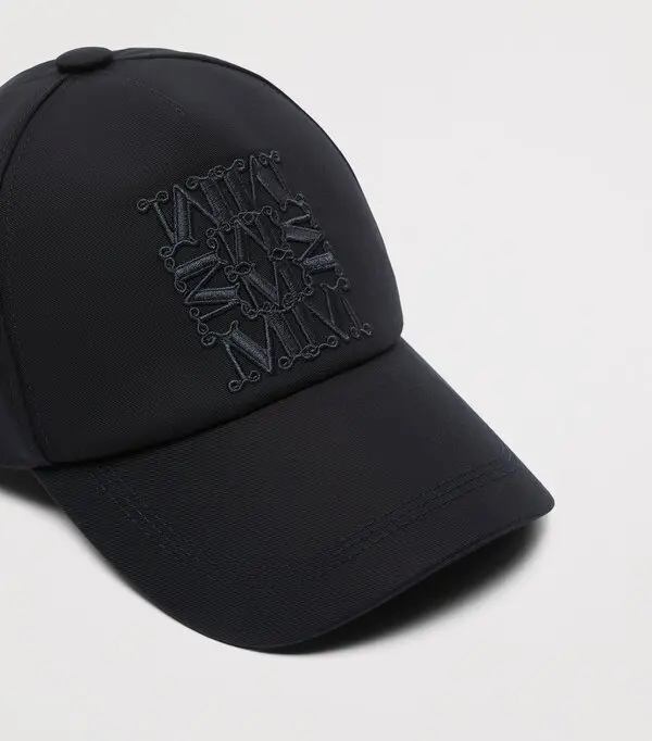 Max Mara Water-repellent Baseball Cap With Monogram Appliqu