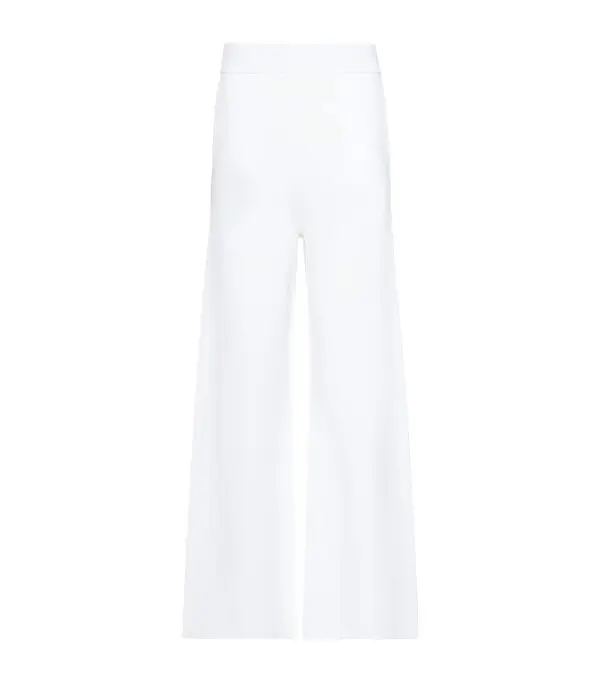 Max Mara Wide-leg High-waist Trousers - White
