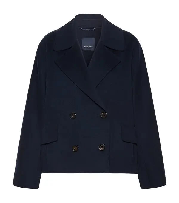 Max Mara Virgin Wool Short Peacoat