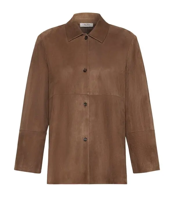 Max Mara Suede Shirt Jacket
