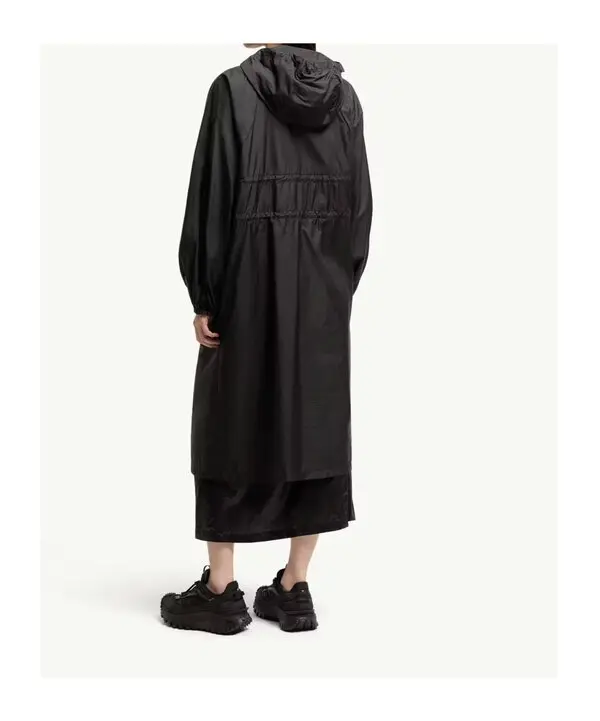 Moncler Drawstring Hooded Long Jacket