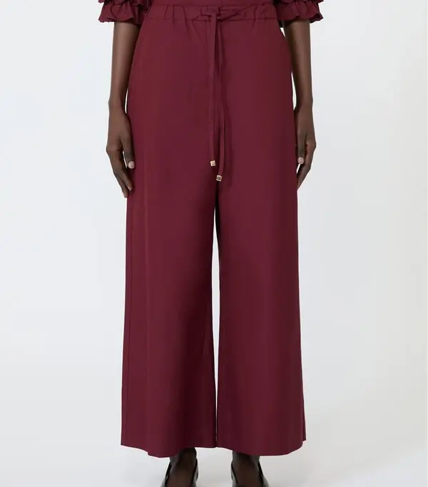 Max Mara Drawstring Wide-leg Trousers
