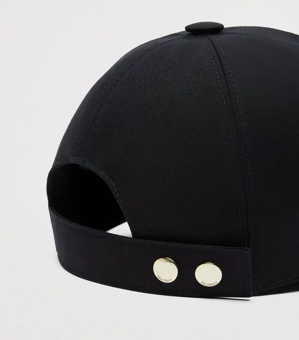 Max Mara Monogrammed Water-repellent Baseball Cap - Navy