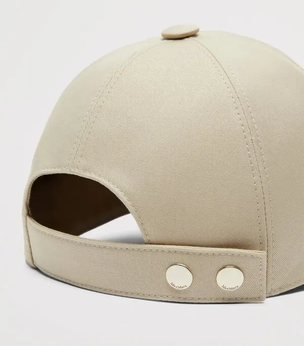 Max Mara Water-repellent Monogram Baseball Cap - Grey
