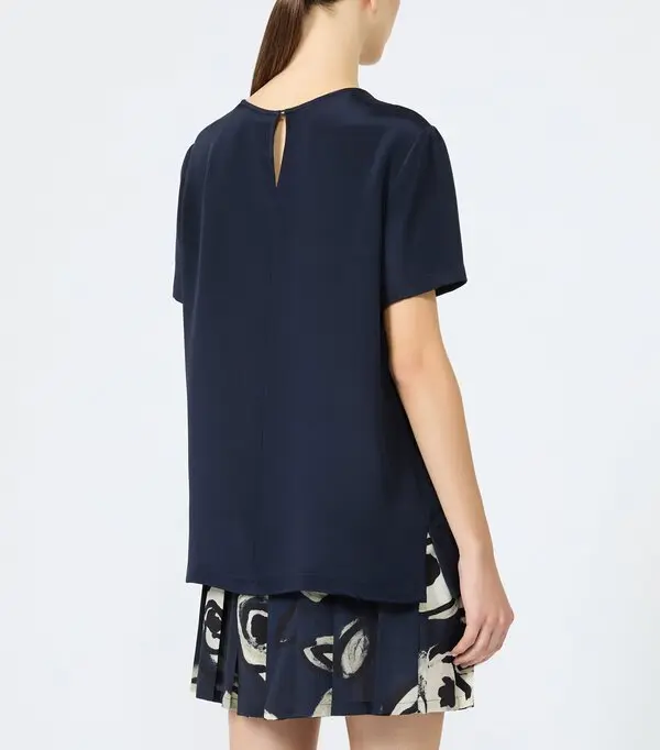 Max Mara Silk Monogram Blouse