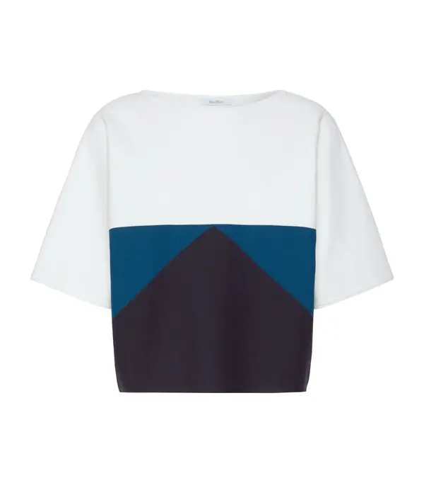 Max Mara Relaxed Fit Geometric Print T-shirt - Navy