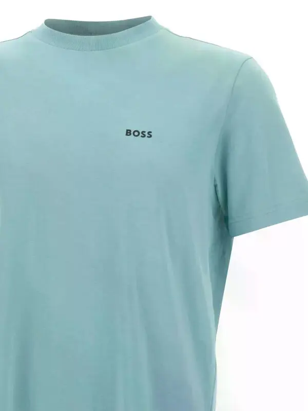 BOSS Logo-print Short-sleeve T-shirt - Blue