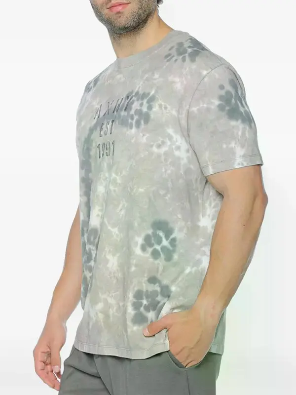 Armani Exchange Tie-dye Logo-print T-shirt