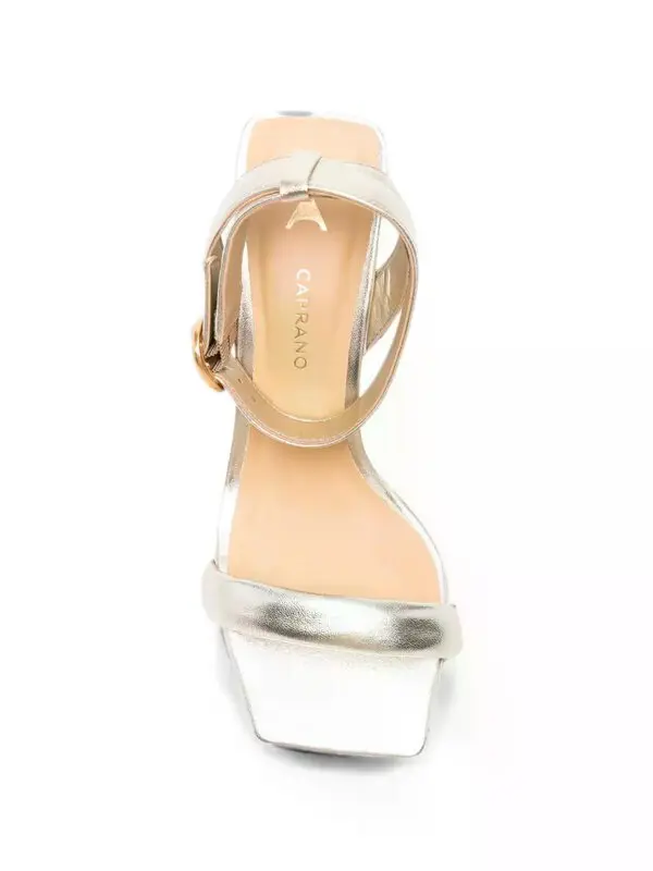 ANDREA CARRANO Buckle-fastening Metallic Sandals