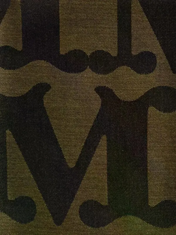 Max Mara Edro Logo-jacquard Frayed Scarf