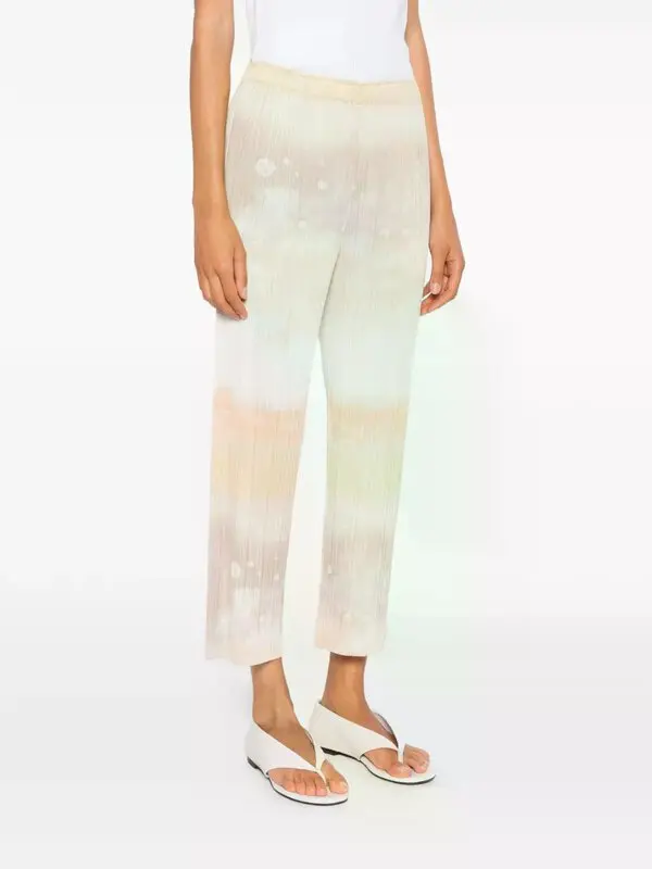 Issey Miyake Tie-dye Cropped Trousers