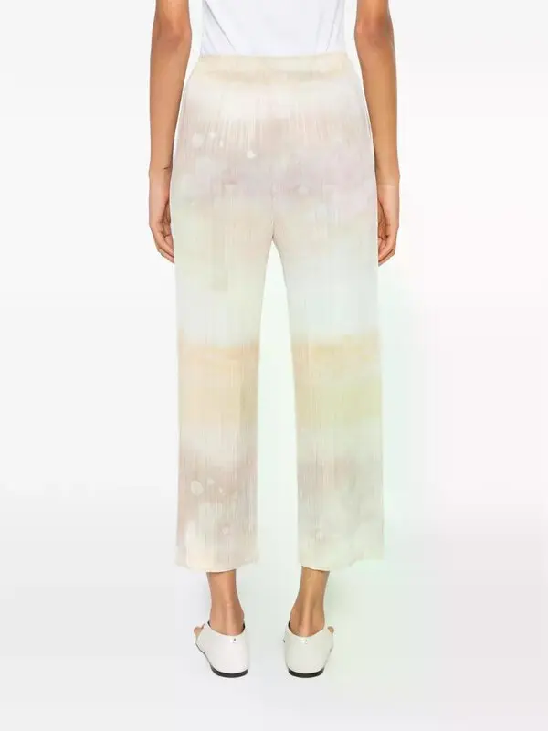 Issey Miyake Tie-dye Cropped Trousers