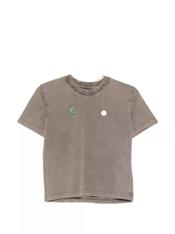 Ottolinger Double Luck Chain T-shirt - Brown
