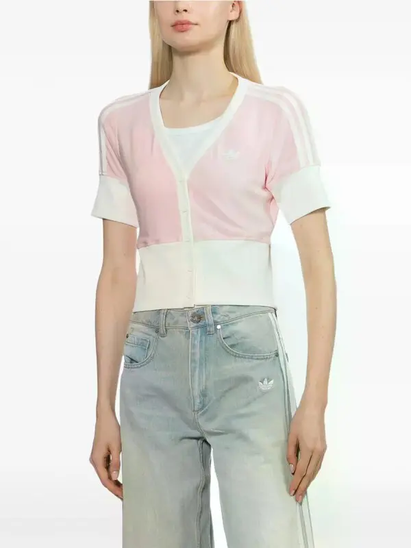 Adidas Ribbed V-neck T-shirt