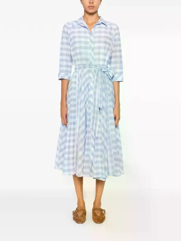 LAVI COUTURE Ninni Gingham-check Dress By
