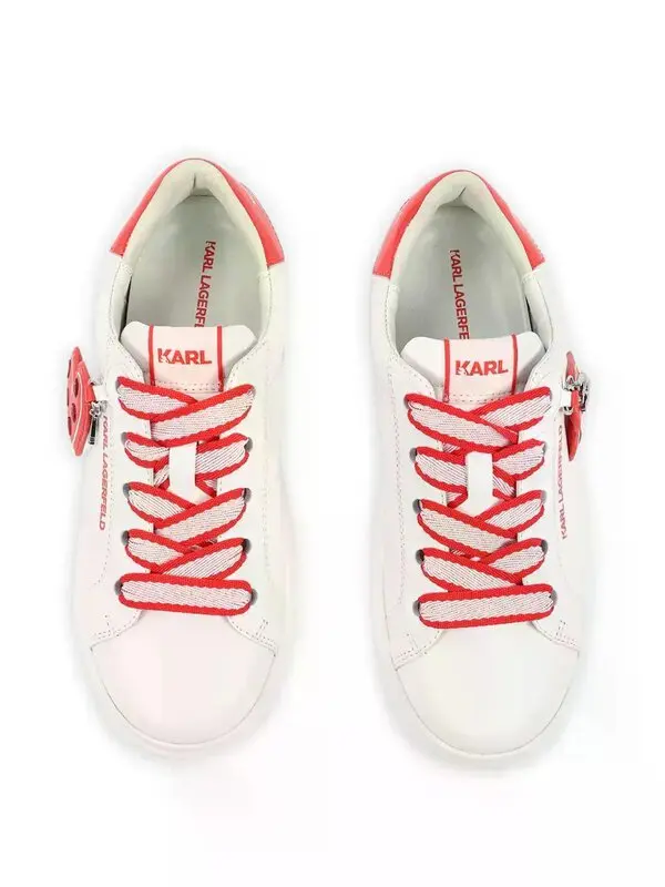Karl Lagerfeld Heart Motif Logo Print Sneakers