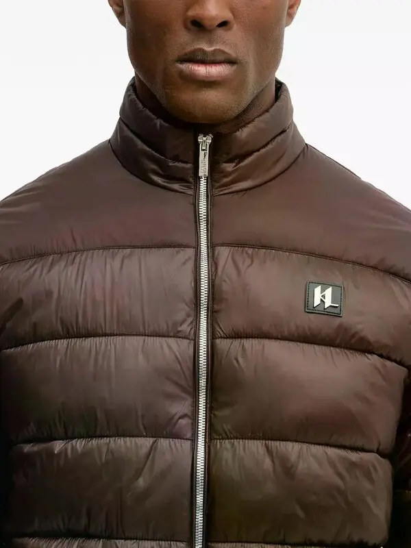 Karl Lagerfeld Quilted Logo-patch Jacket