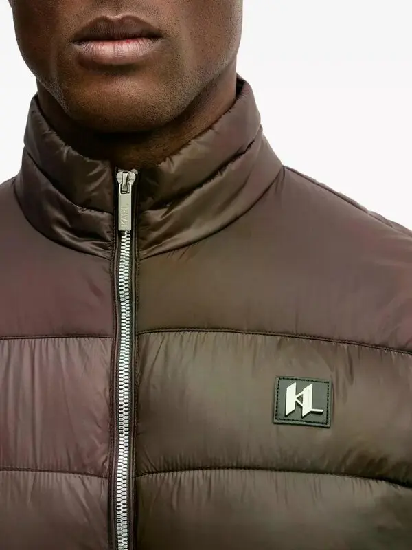 Karl Lagerfeld Quilted Logo-patch Jacket