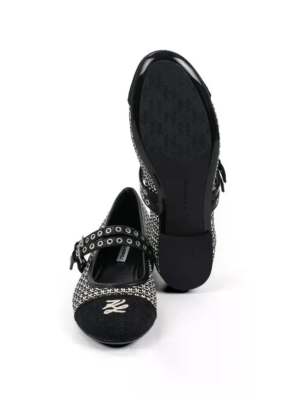 Karl Lagerfeld Eyelet-embellished Ballet Flats