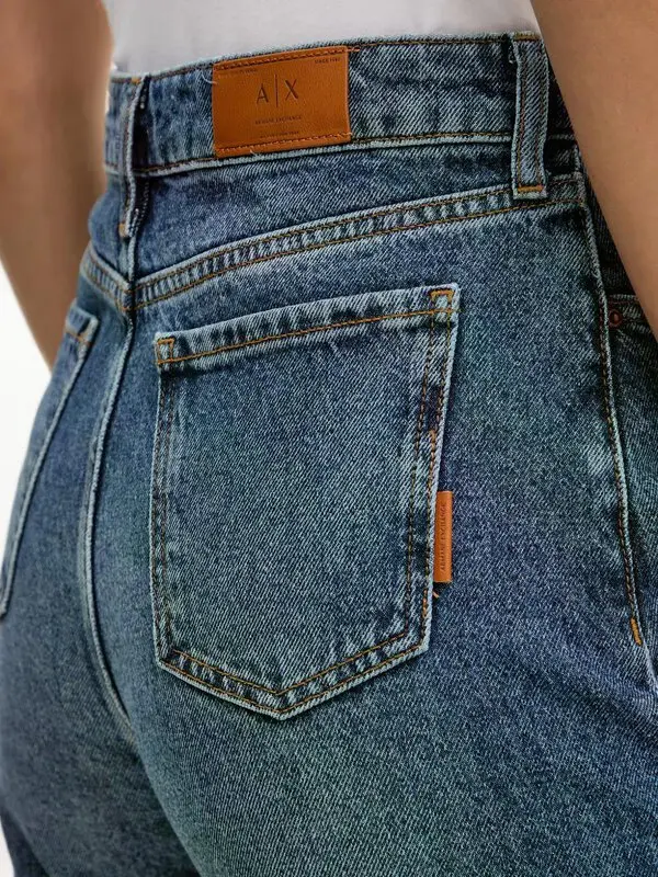 Armani Exchange Logo Patch Jeans