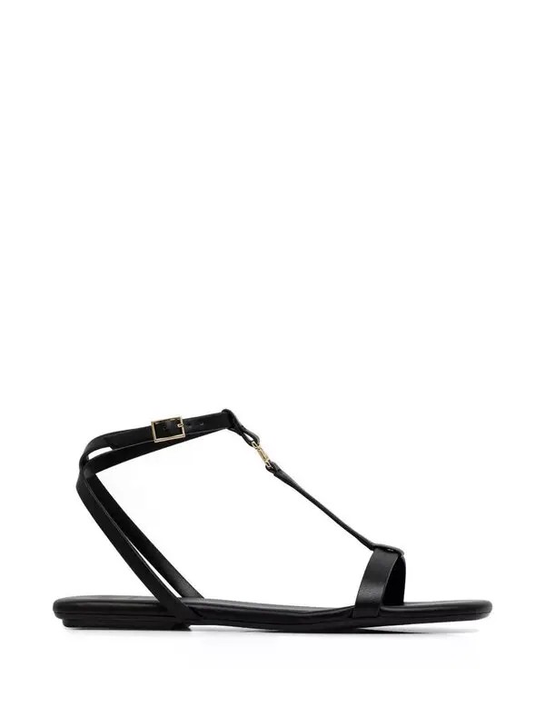 Armani Exchange Logo Plaque Flat Sandals