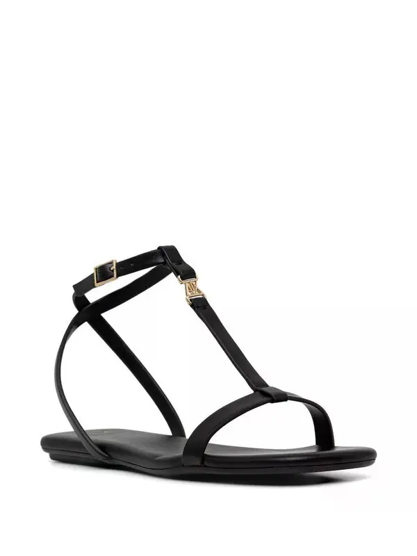 Armani Exchange Logo Plaque Flat Sandals