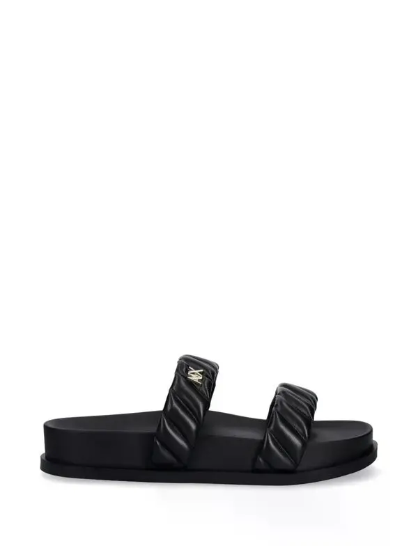 Armani Exchange Quilted Double-strap Slides