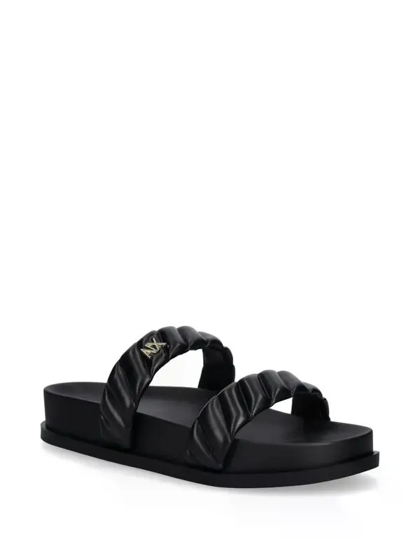 Armani Exchange Quilted Double-strap Slides