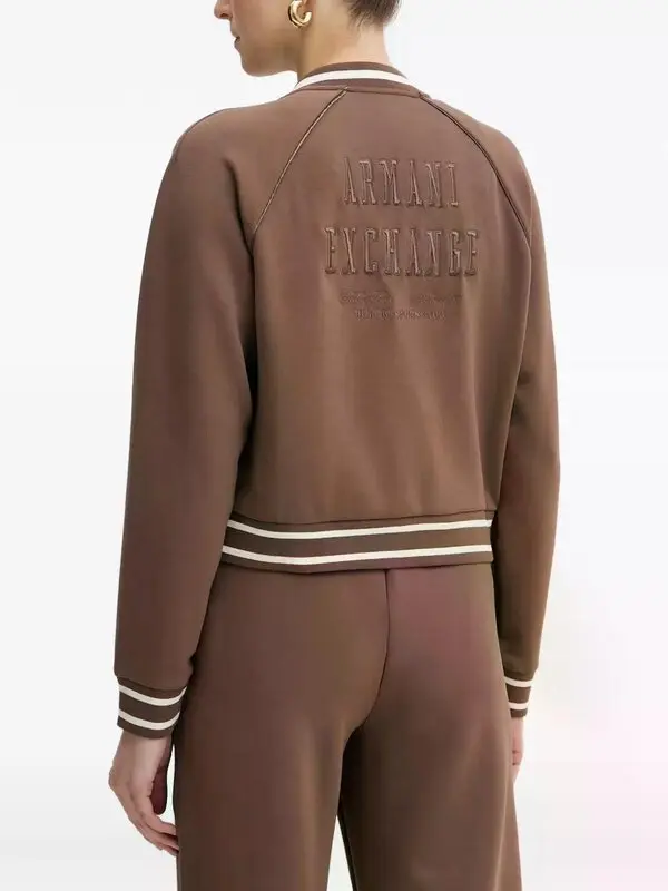 Armani Exchange Embroidered Logo Zip-up Sweatshirt